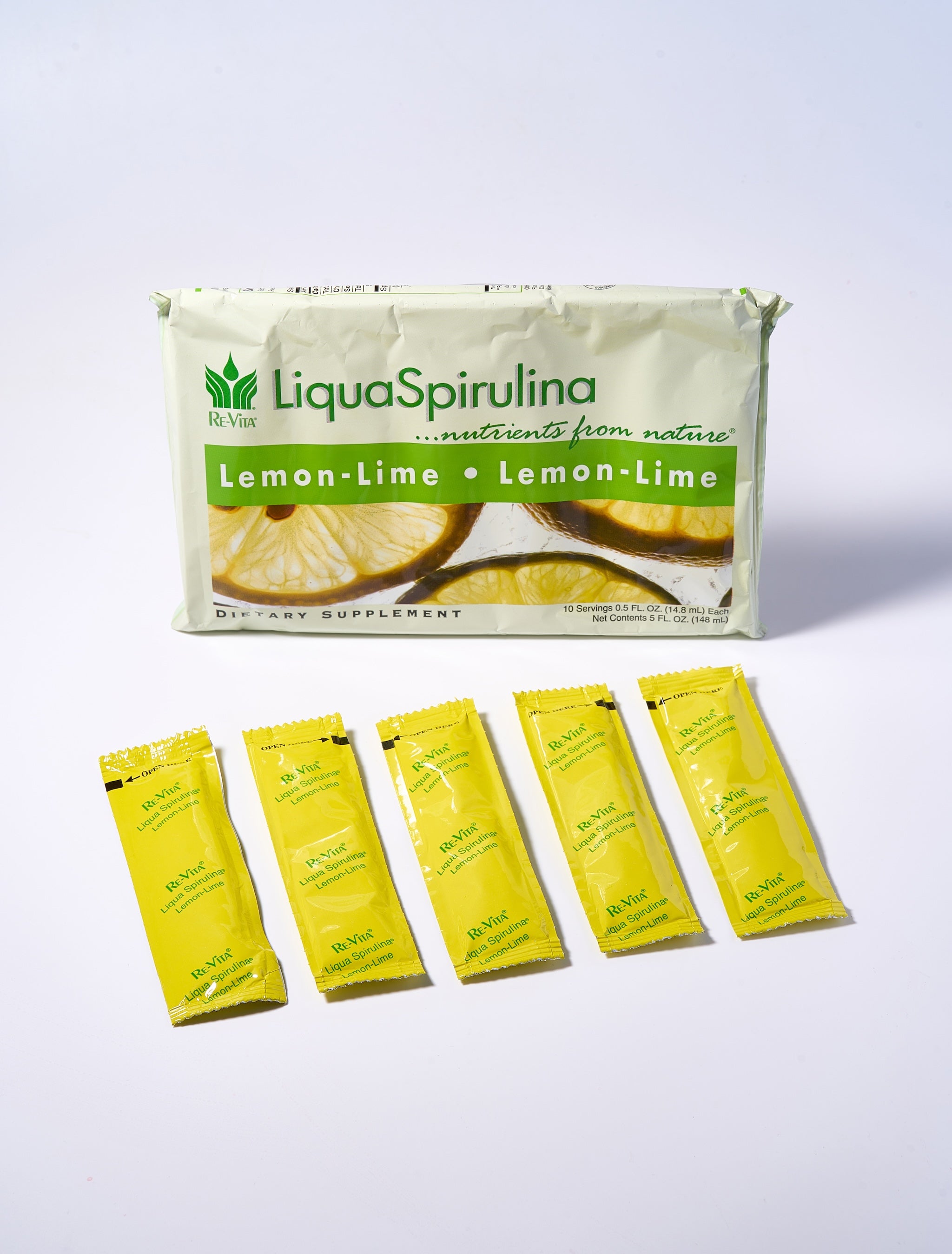 Lemon-Lime LiquaSpirulina Starter Pack 30 Servings – RE-VITA